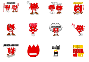Stickers de FURIA ROJA en Line - FURIAROJA.NET